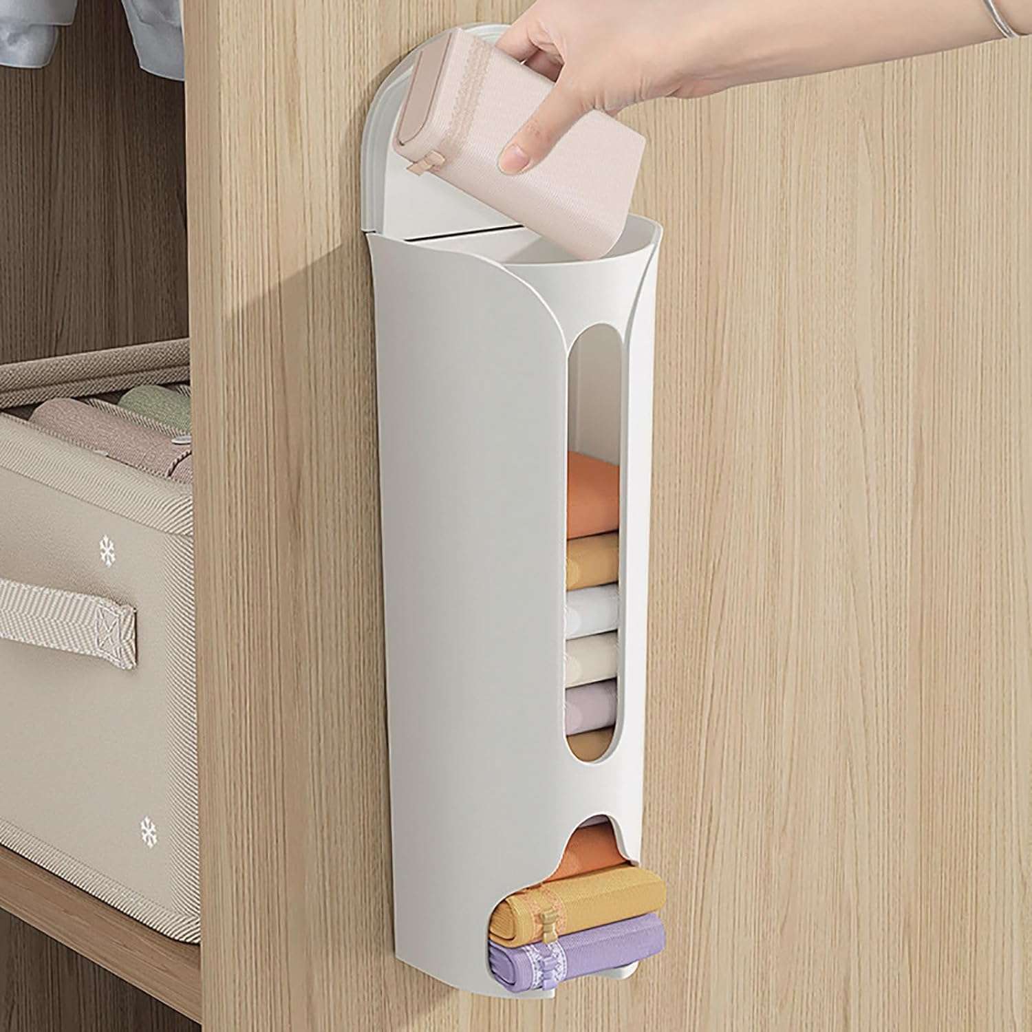 Undergarments / Plastic Bag Storage Box | Pleasant Shopping